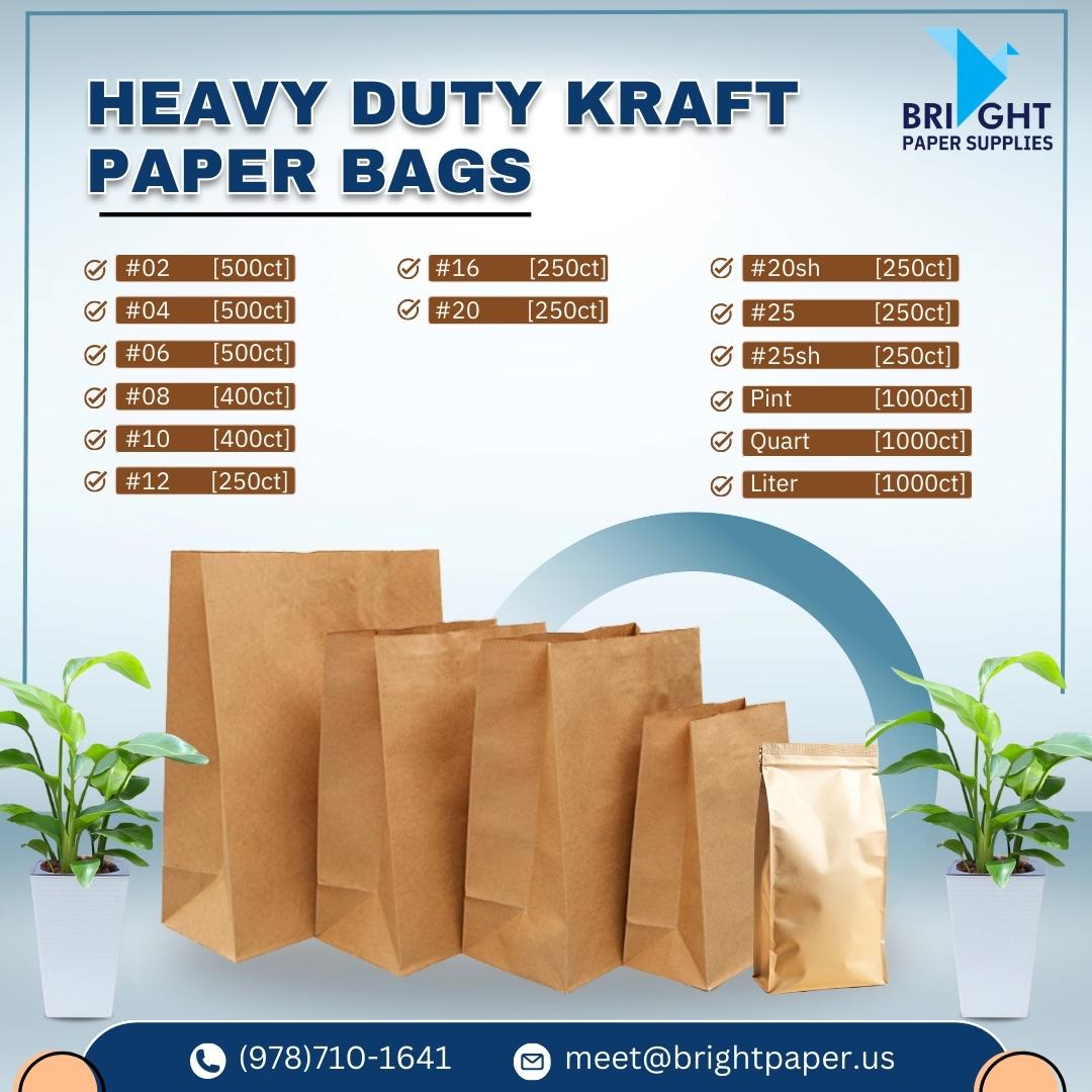 "Heavy-Duty Kraft Paper Bags – Strong, Recyclable & Eco-Friendly ...
